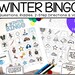 Printable Winter Bingo Activity, 32 Bingo Boards, Homeschool Game ...