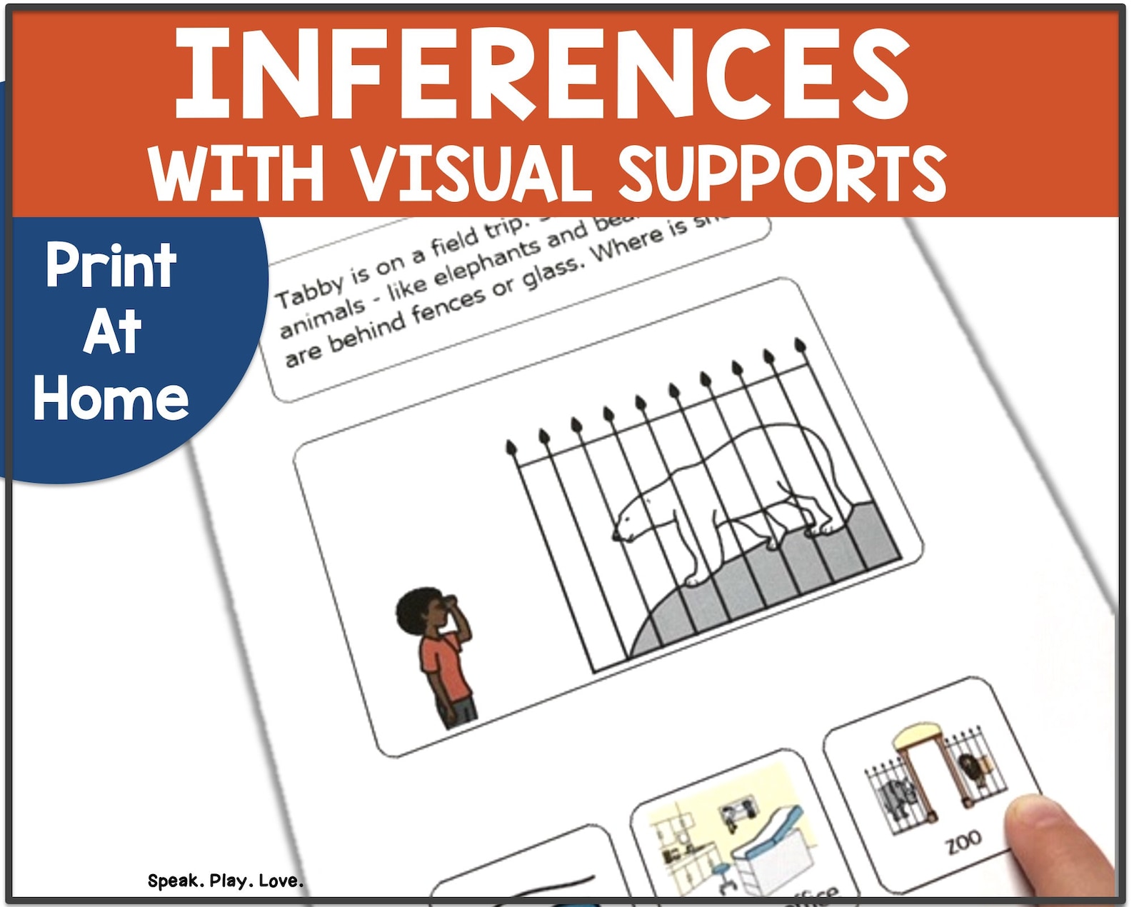 Printable Inferences Task Cards, Speech Therapy Materials, Inferencing ...