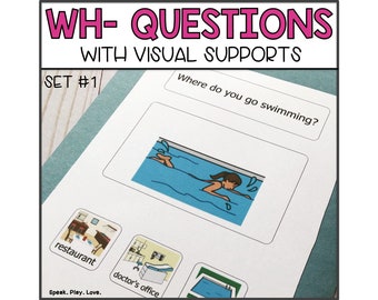 Winter WH Questions Picture Scenes, Printable, Speech Therapy Materials ...
