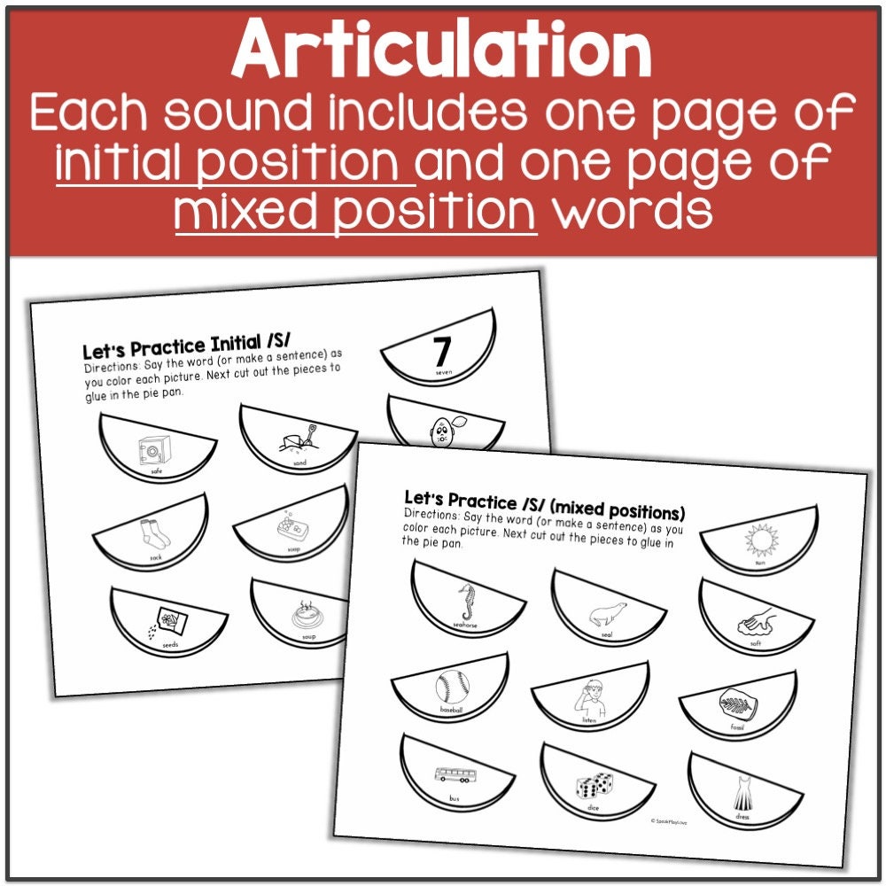 Printable Speech Therapy Craft, Fall, Thanksgiving, Articulation ...