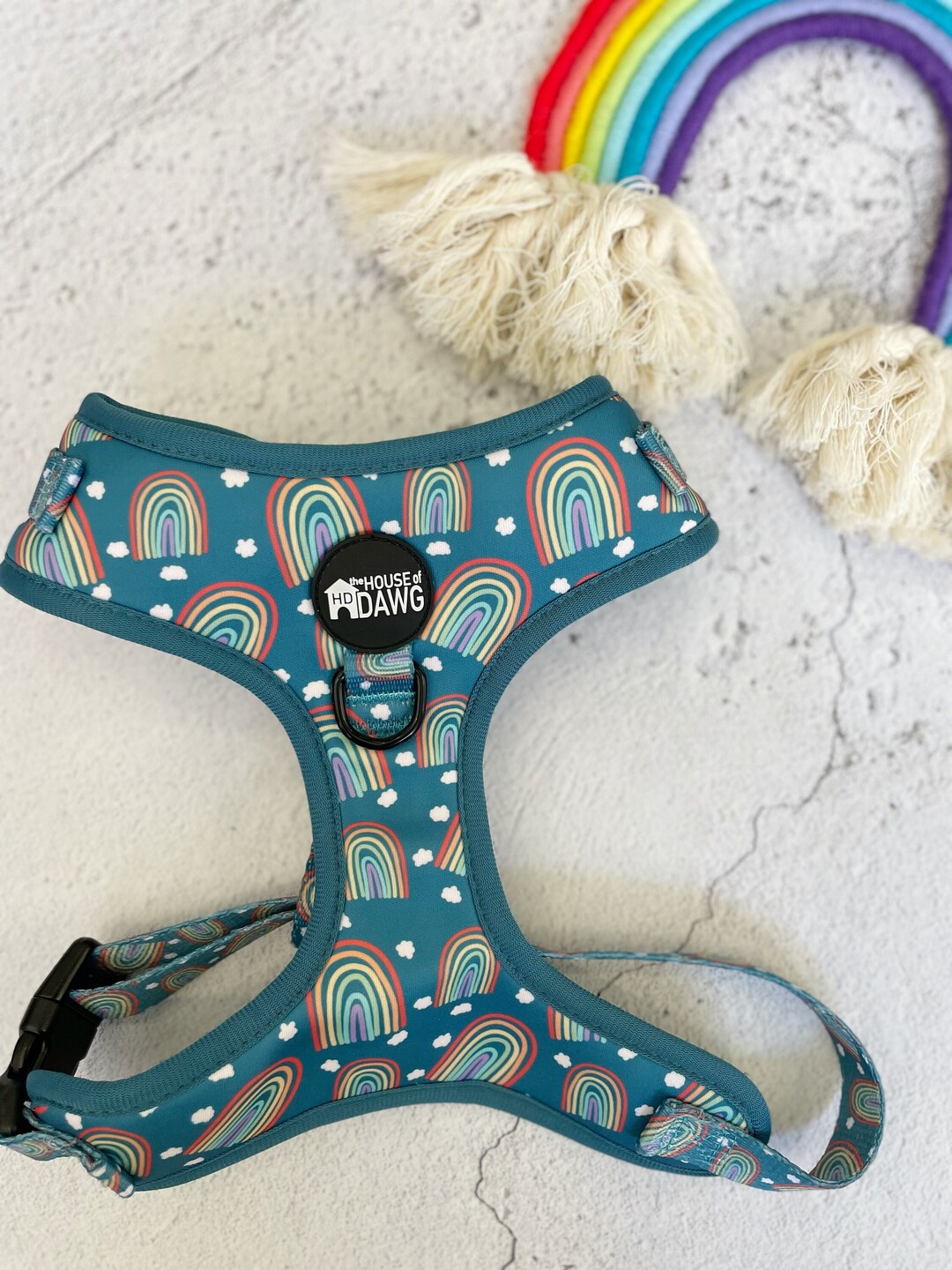 Dog Harness | Daydreamer Dog Harness | Neoprene Dog Harness | Rainbows ...
