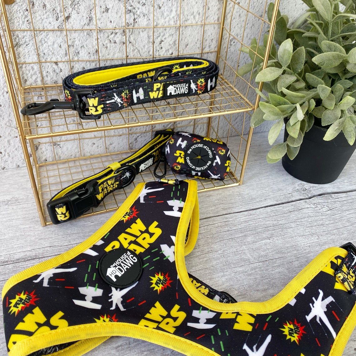 Dog Harness Paw Wars Dog Harness Neoprene Dog Harness - Etsy