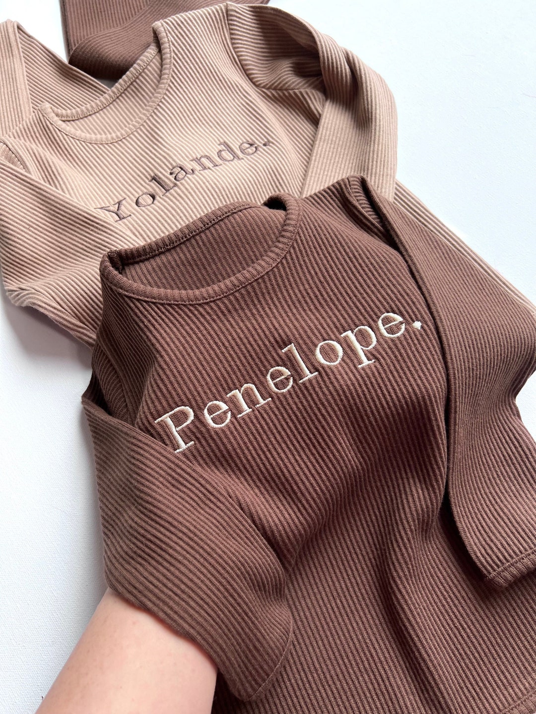 PERSONALISED Initials or Name Lounge Set Baby Toddler Loungewear Name ...