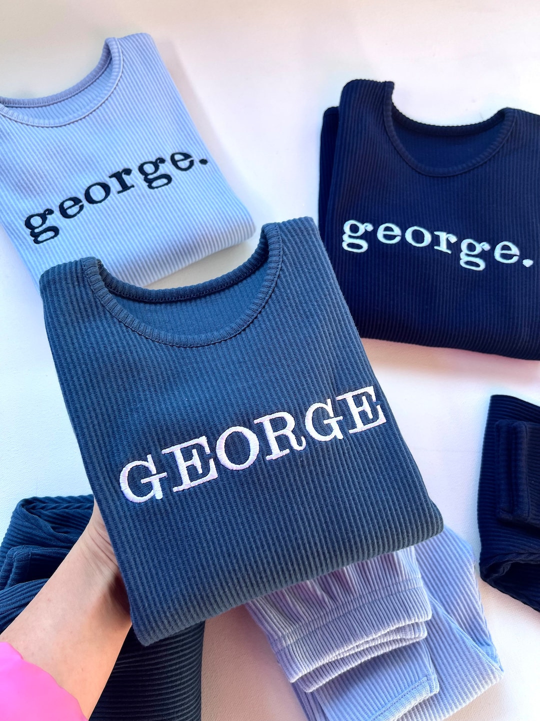 PERSONALISED Initials or Name Lounge Set Baby Toddler Loungewear Name ...