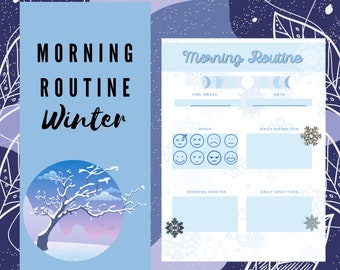 Morning Routine// Morning Checklist// Daily Affirmations// - Etsy