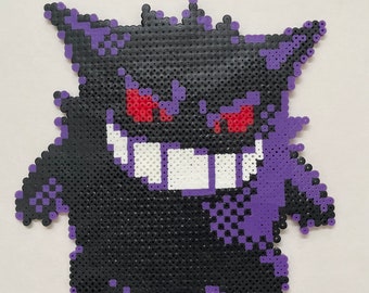 Gastly/haunter/gengar Perler Bead Art - Etsy