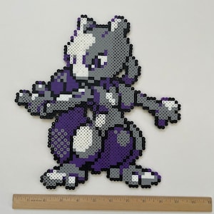 Mewtwo Perler Art - Etsy