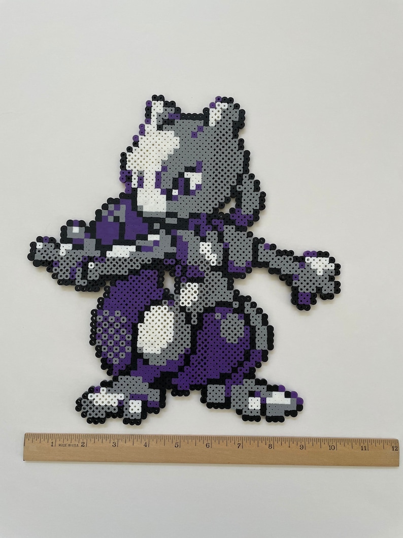 Mewtwo Perler Art - Etsy