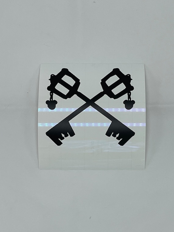 Kingdom Hearts Dual Key Blade Decal | Etsy