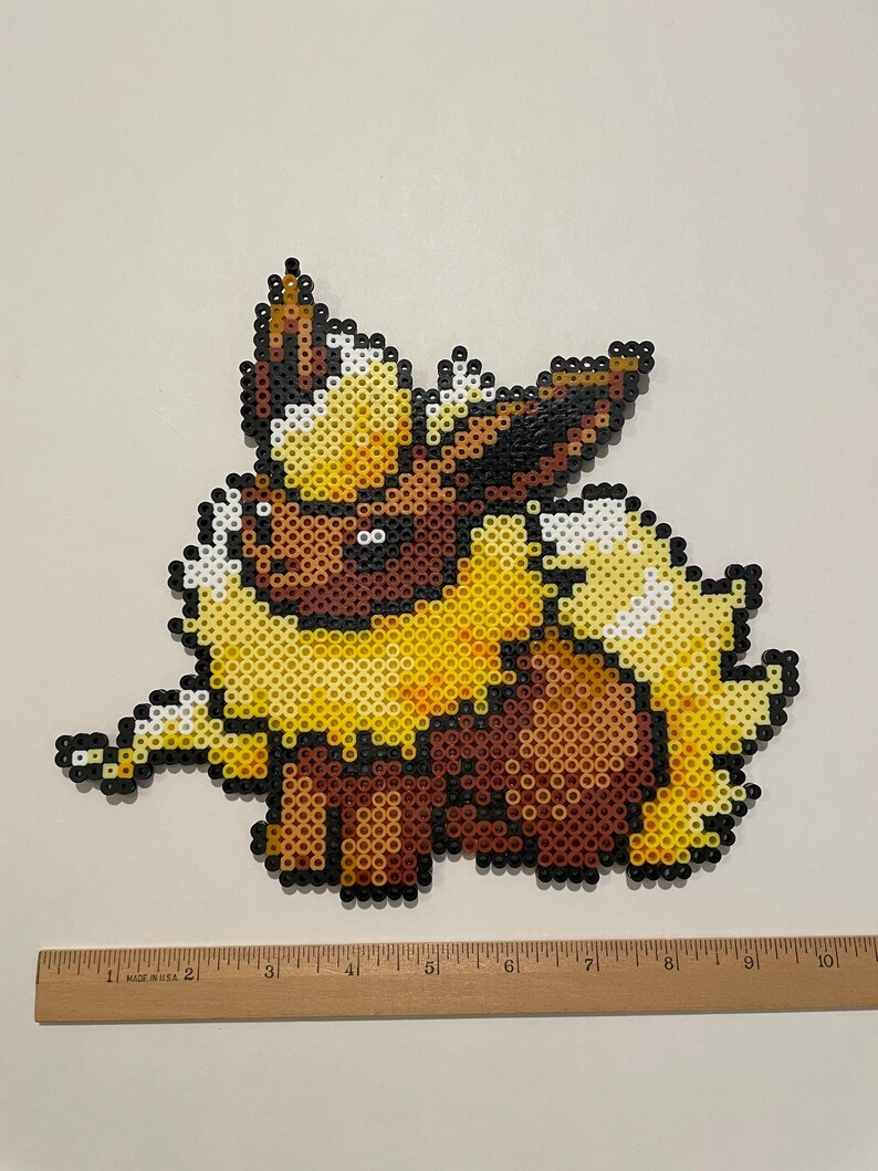 Flareon Perler Art - Etsy
