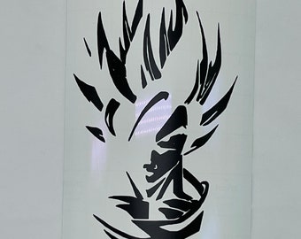 Black Goku Decal - Etsy