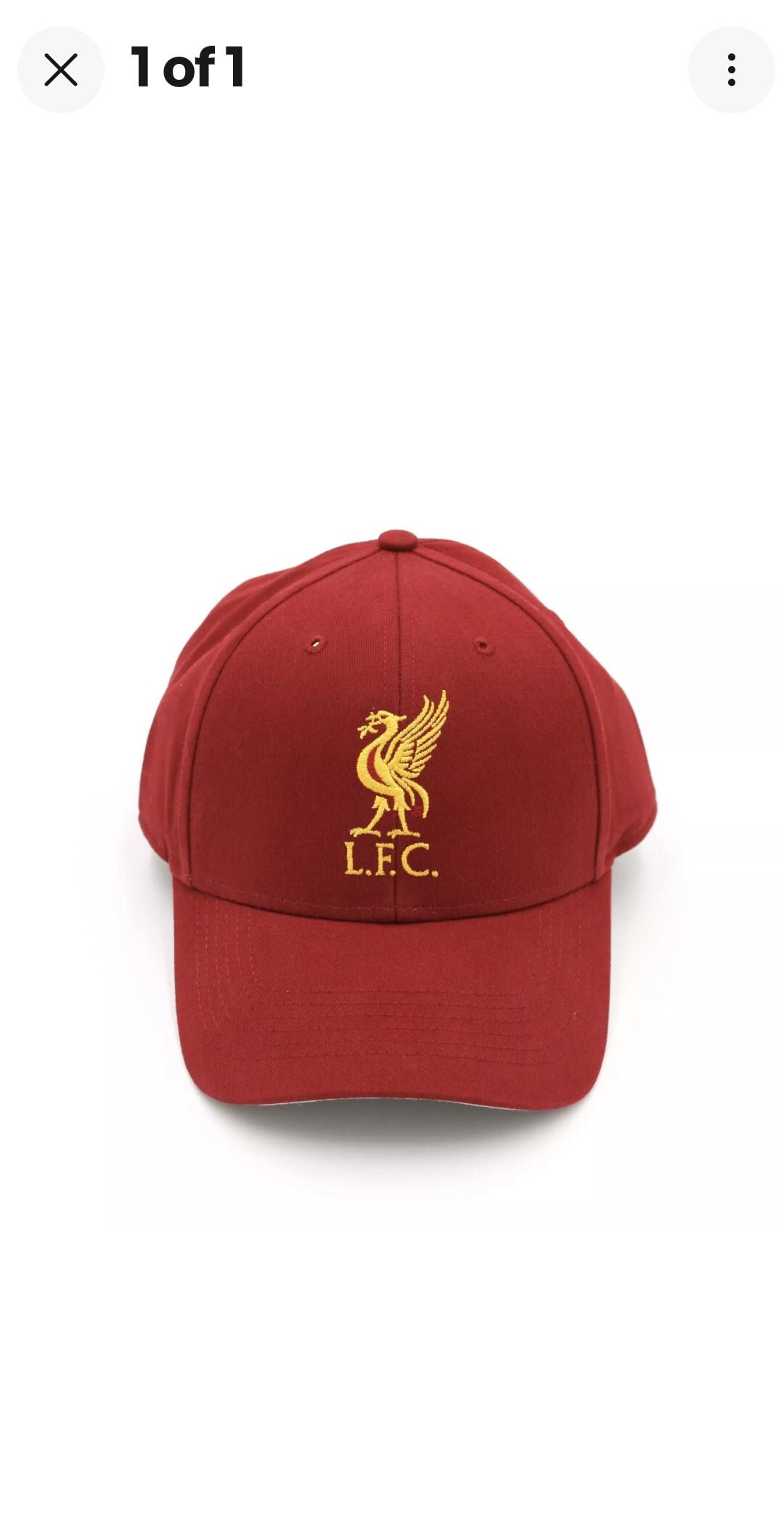 Liverpool FC Official Razor Red With Gold Liverbird Baseball Cap ...