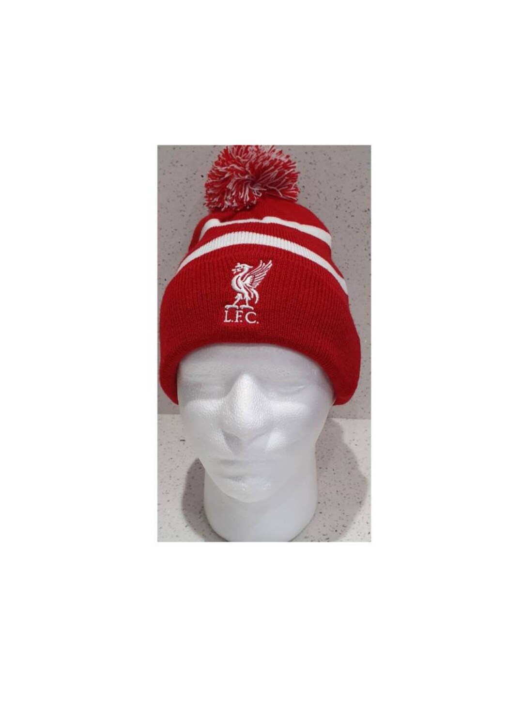 Liverpool Adult Breakaway Bobble Hat - Red & White - Etsy
