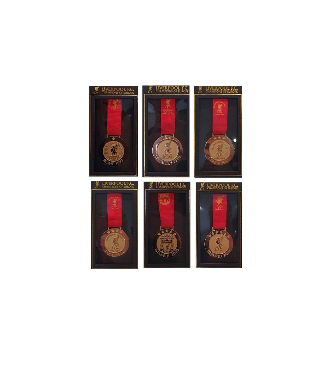Liverpool Official Champions League Winners Medal Set - Etsy