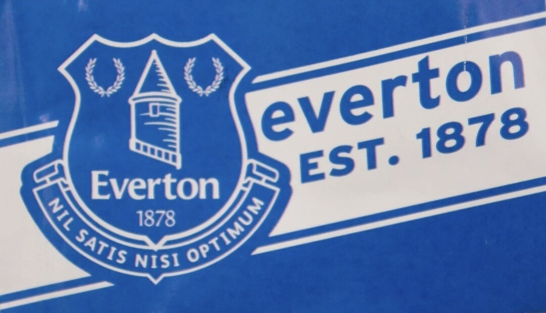 Everton Official Flag/ Banner Club Crest 1878 Size 3x2 Ft Blue & White ...