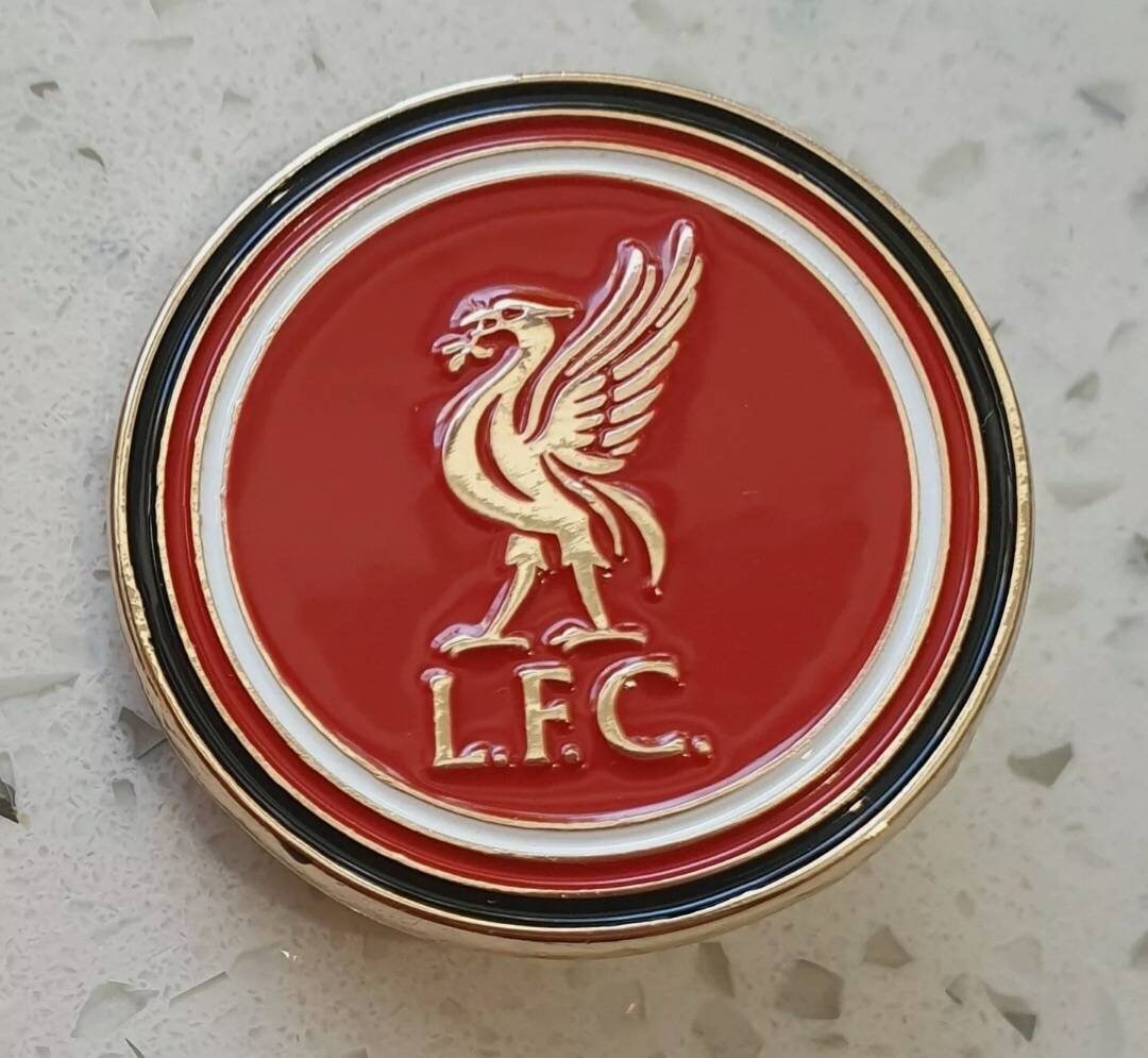Liverpool FC Official Red, White and Black Round Pin Badge With ...