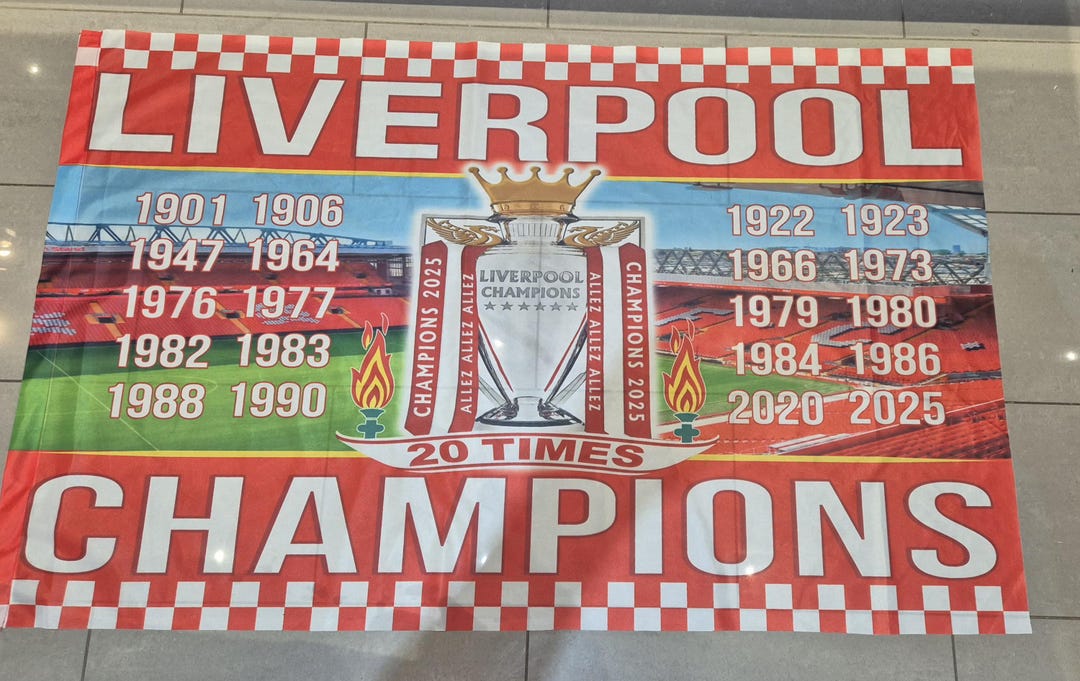 Liverpool Champions Flag - 5x3 - Fan Design - Etsy