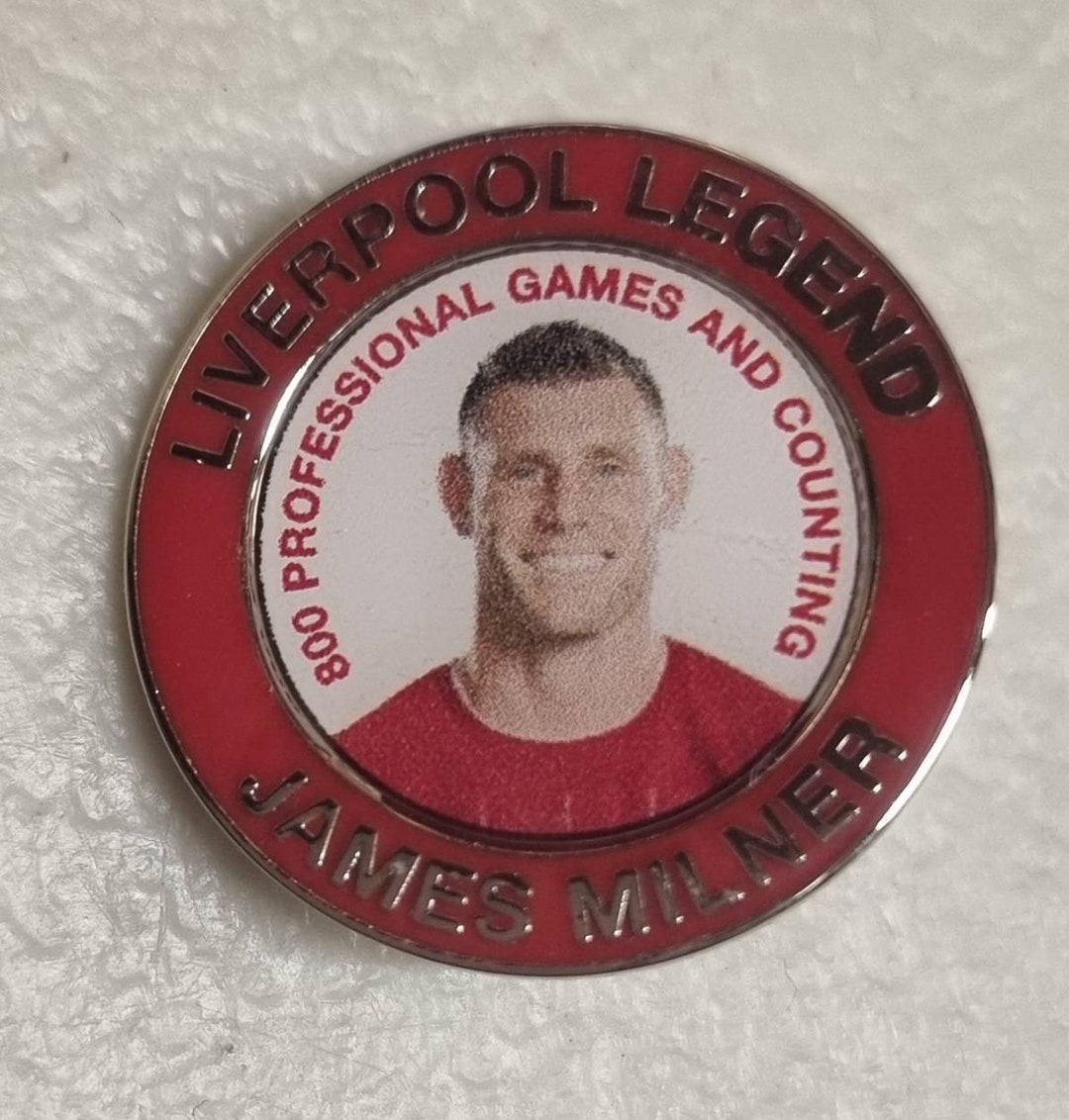 Liverpool James Milner Legend Pin Badge - Etsy Australia