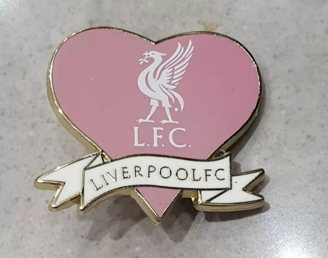 Liverpool Pink Heart Pin Badge With Liverbird - Etsy