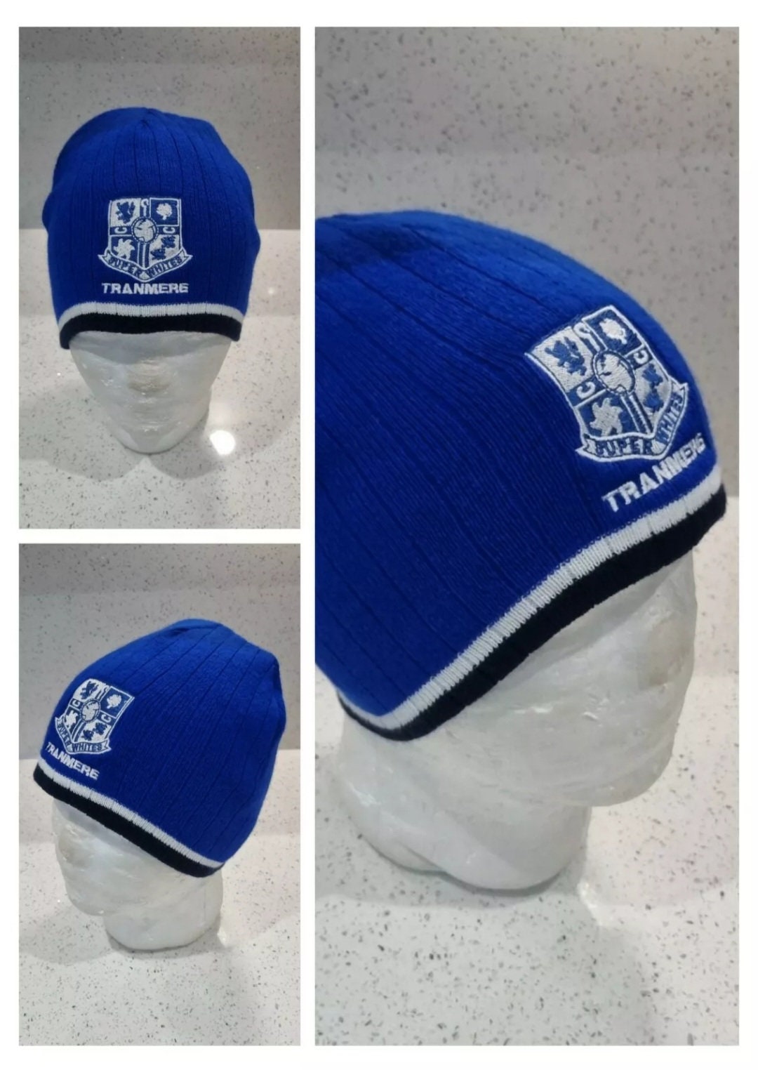 Tranmere Rovers Royal Skull Hat Super Whites - Etsy