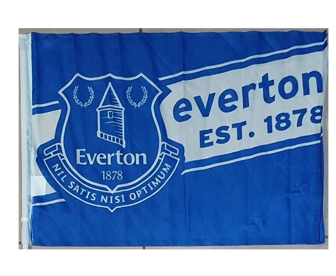 Everton Jumbo Flag/ Banner - Club Crest With 1878 - Size 6x5ft - Etsy