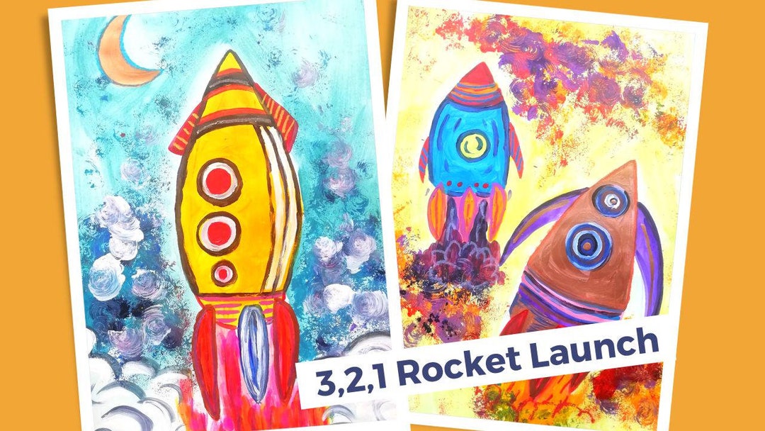 Rocket Launch Art Lesson Plan Instant Digital Download Video Art ...