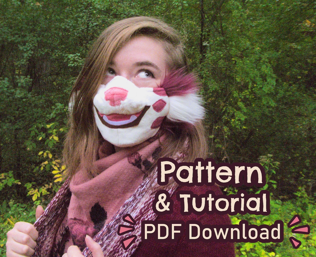 Plush Animal Mask Pattern [PDF Download] - Etsy