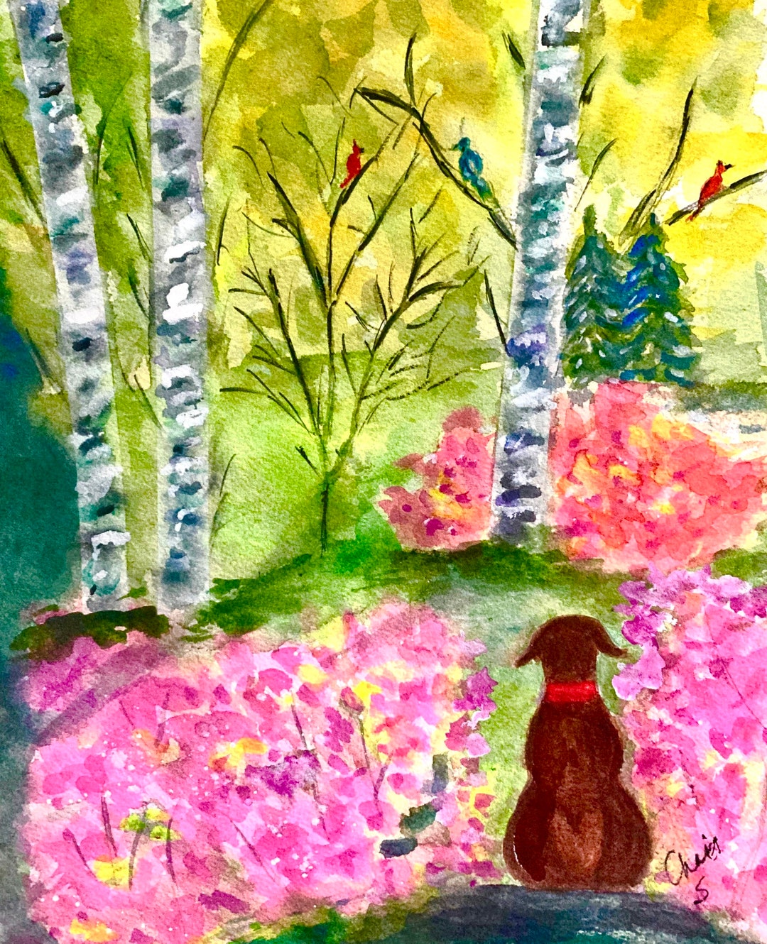The Joy of Spring: Watercolor Print - Etsy