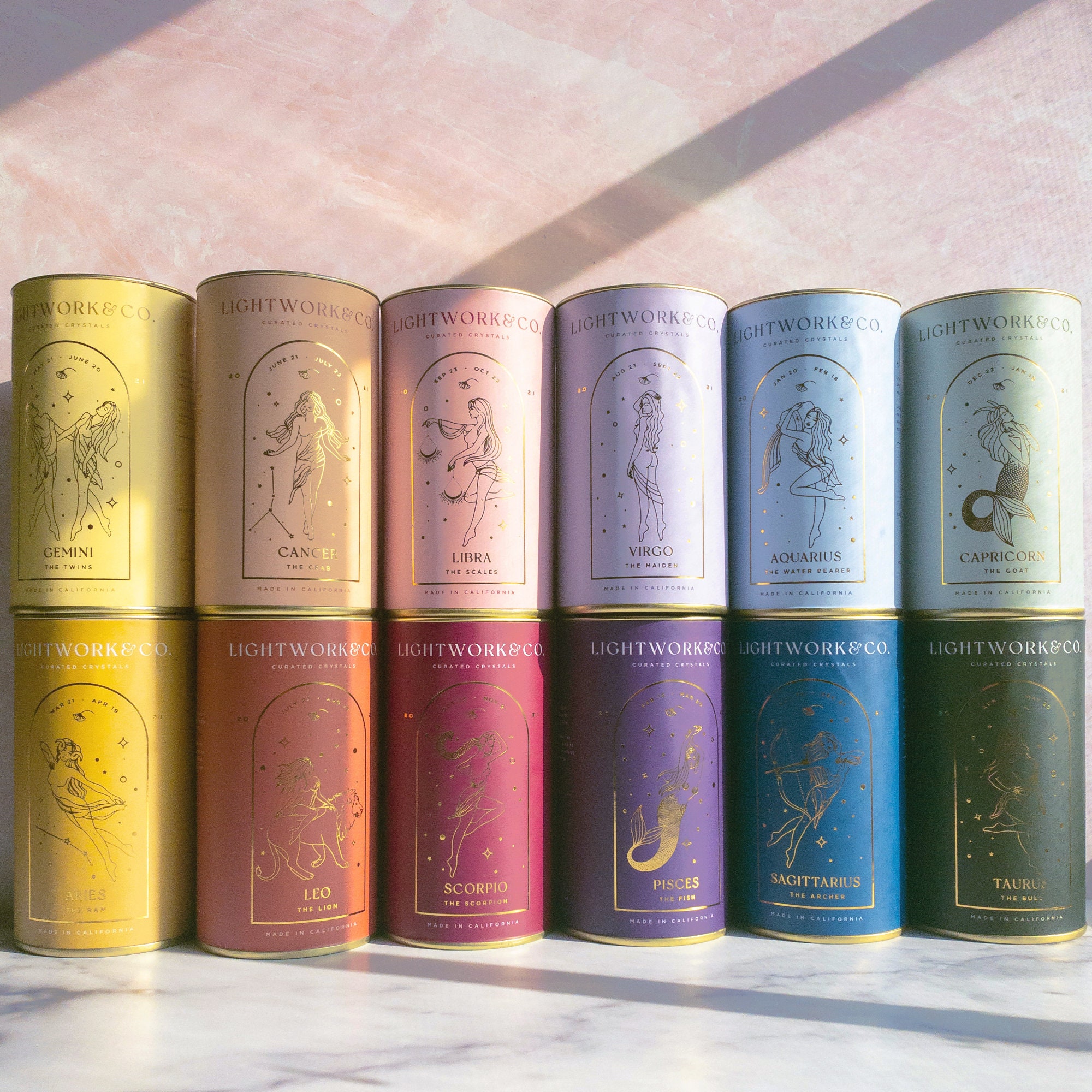 Aries Zodiac Sign Crystal Set Astrology Sign Kit Zodiac - Etsy