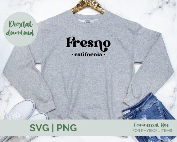 Fresno SVG Fresno California California Svg Vacation Svg | Etsy