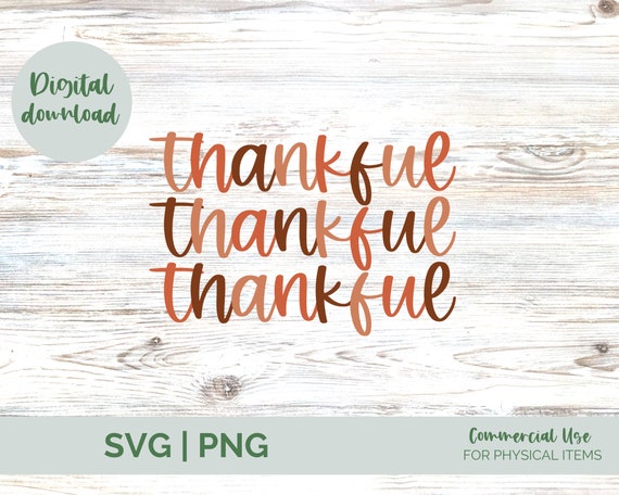 Thankful SVG Thanksgiving Svg Fall Svg Autumn Svg Thankful | Etsy