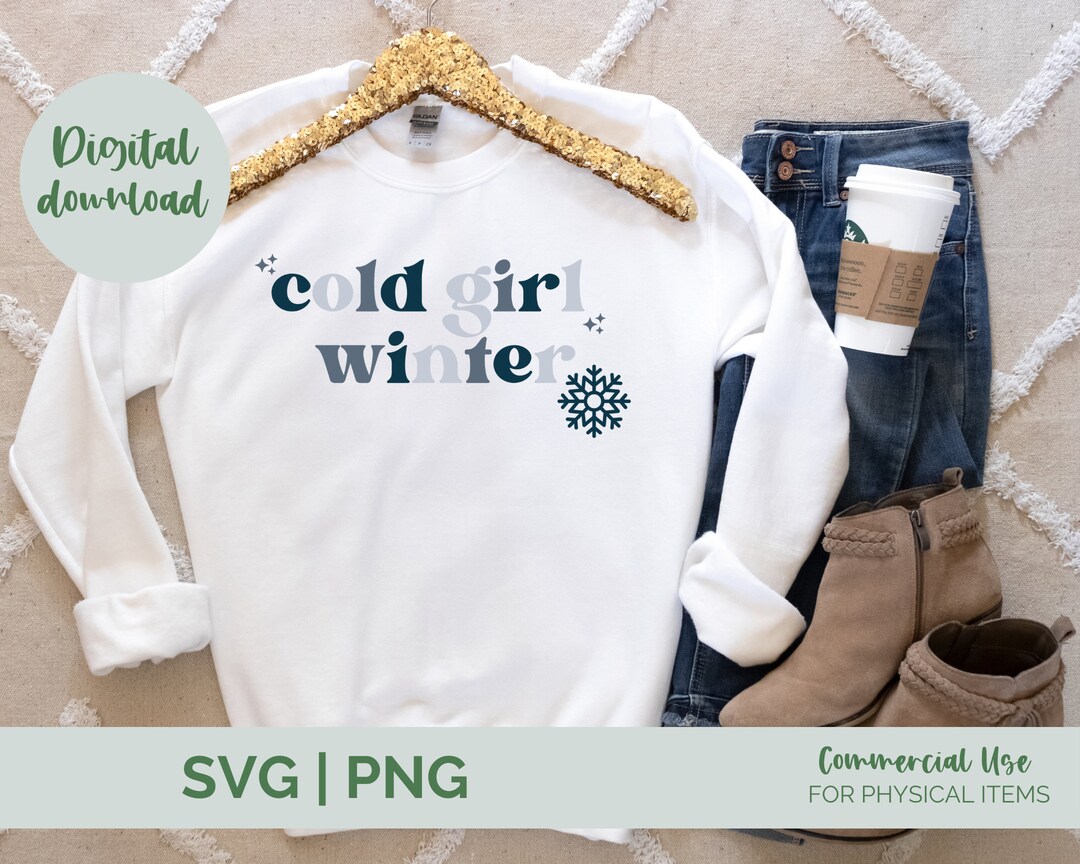 Cold Girl Winter Svg| Always Cold Svg| Winter Problems Svg| Winter SVG ...