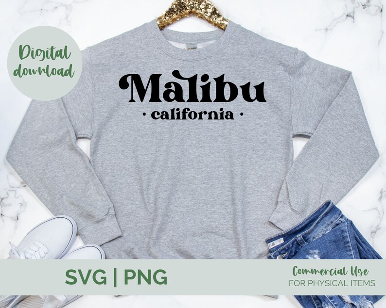 Malibu SVG, Malibu California Svg, California Svg, Vacation Svg, Malibu ...