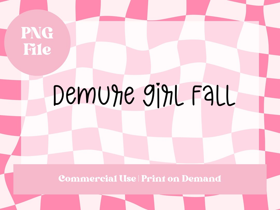 Demure Girl Fall PNG Very Demure Very Mindful Very Cutesy Tiktok Trend ...