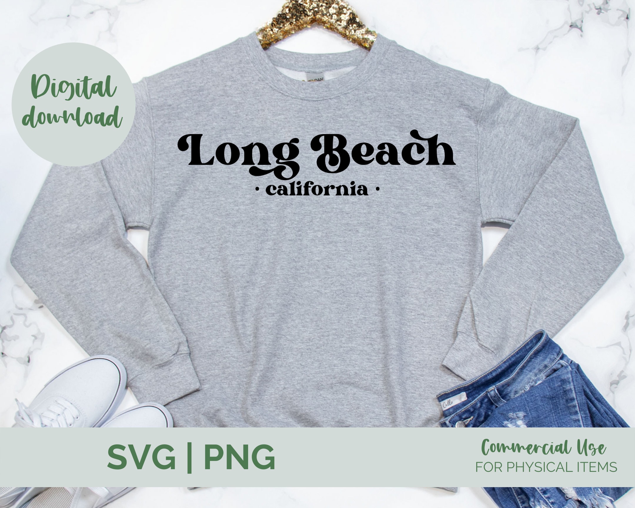 Long Beach SVG Png, California Svg, Long Beach California, California ...