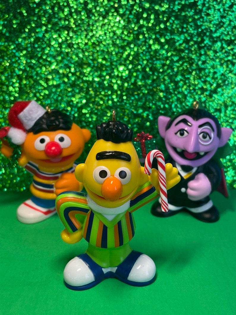 SESAME STREET MUPPETS Burt Ernie and the Count Toys Turned - Etsy