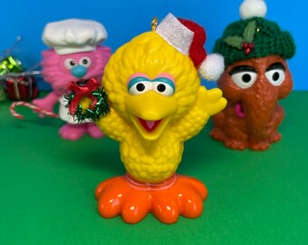 SESAME STREET MUPPETS Christmas Ornaments Set of 5 Licensed Toys ...