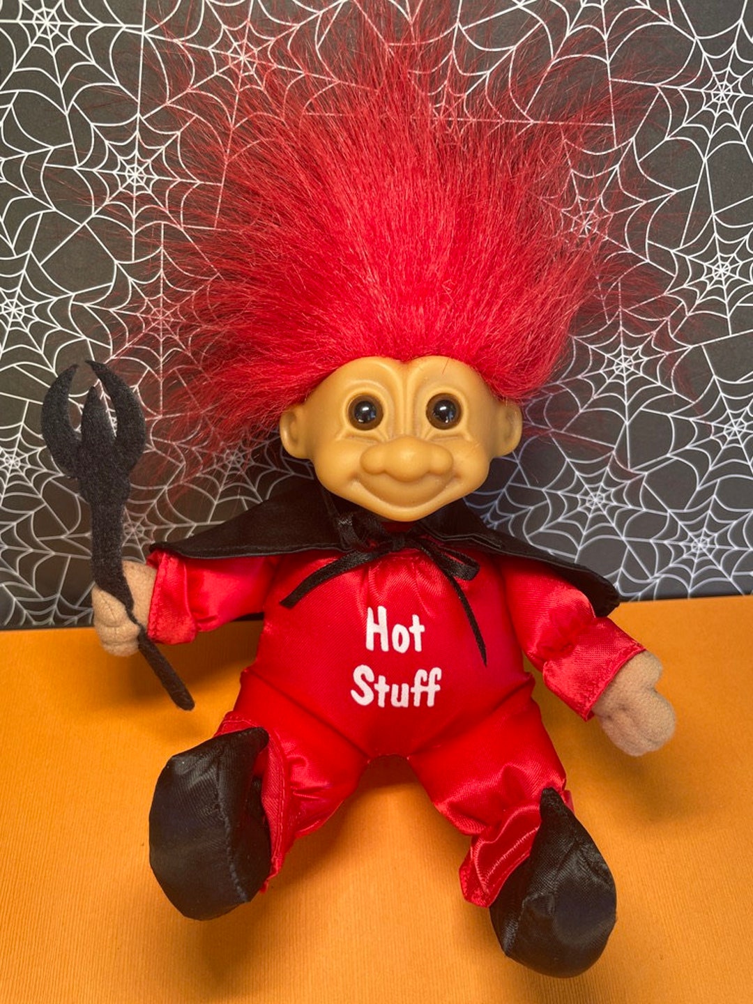 Halloween "hot Stuff" Soft Body Troll Doll by Russ Berrie! GREAT Pre ...