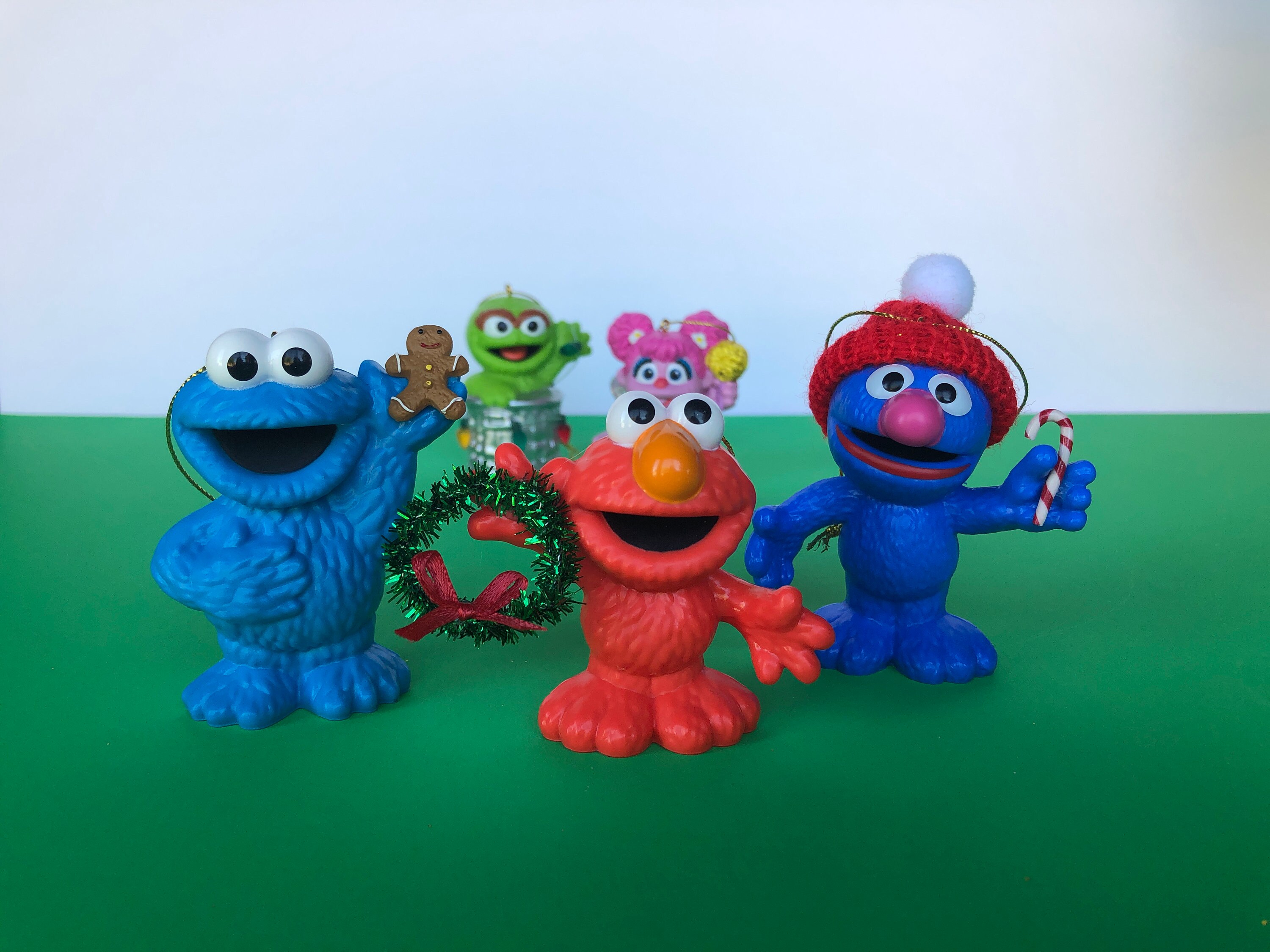 SESAME STREET MUPPETS Christmas Ornaments Set of 5 Licensed - Etsy