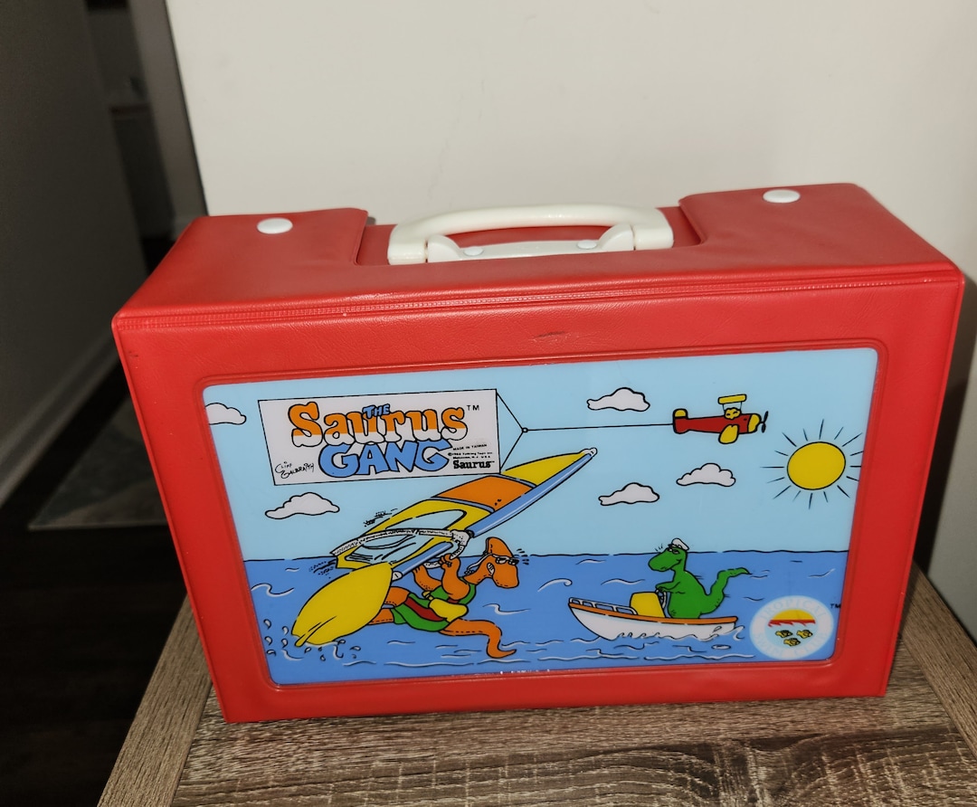 Vintage 1986 the Saurus Gang Vinyl Carrying Case by Cliff Galbraith - Etsy