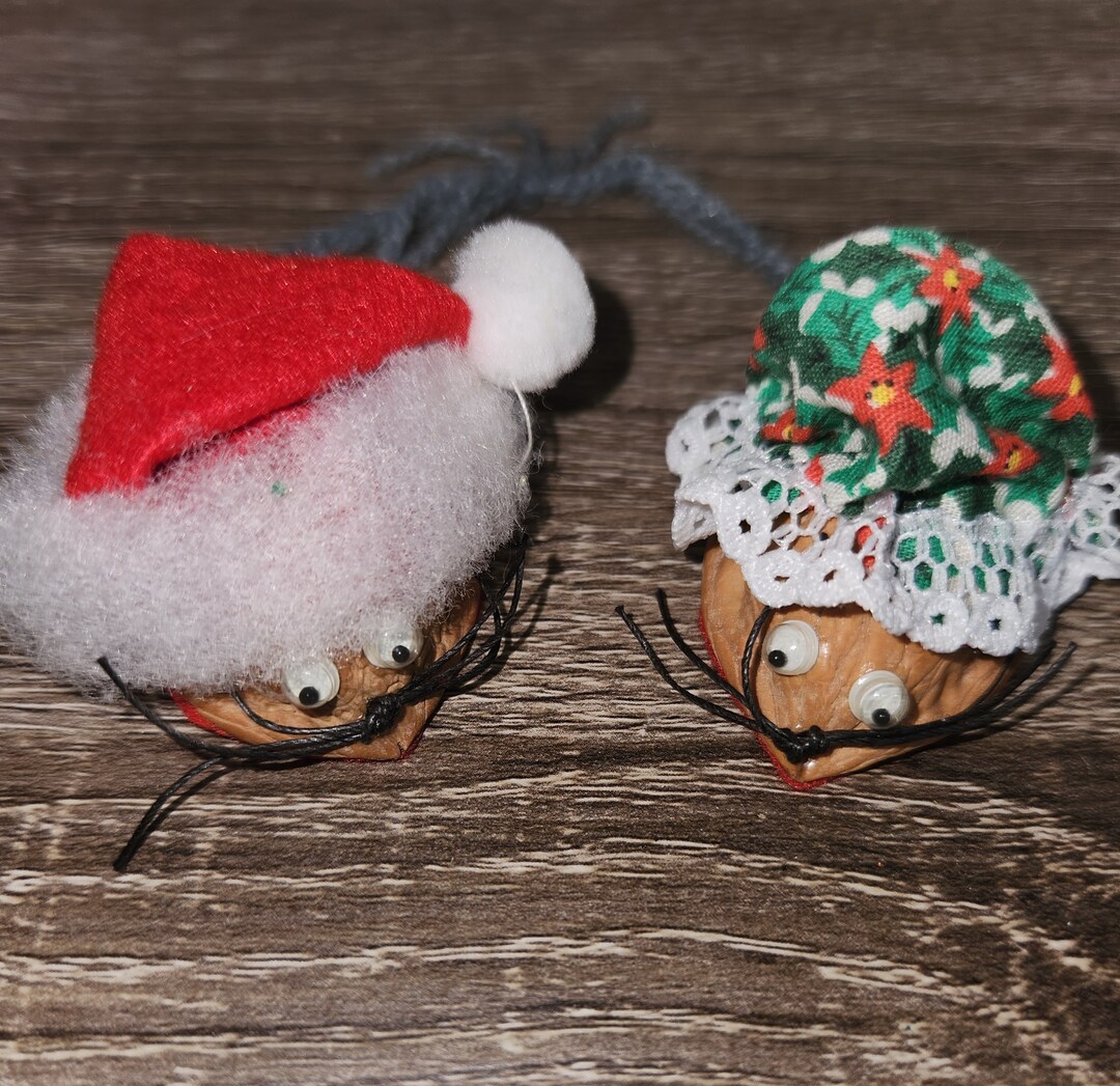 Nut Shell Christmas Ornament With Googly Eyes - Etsy