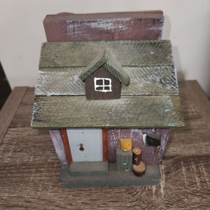 Wooden general Store Birdhouse - Etsy