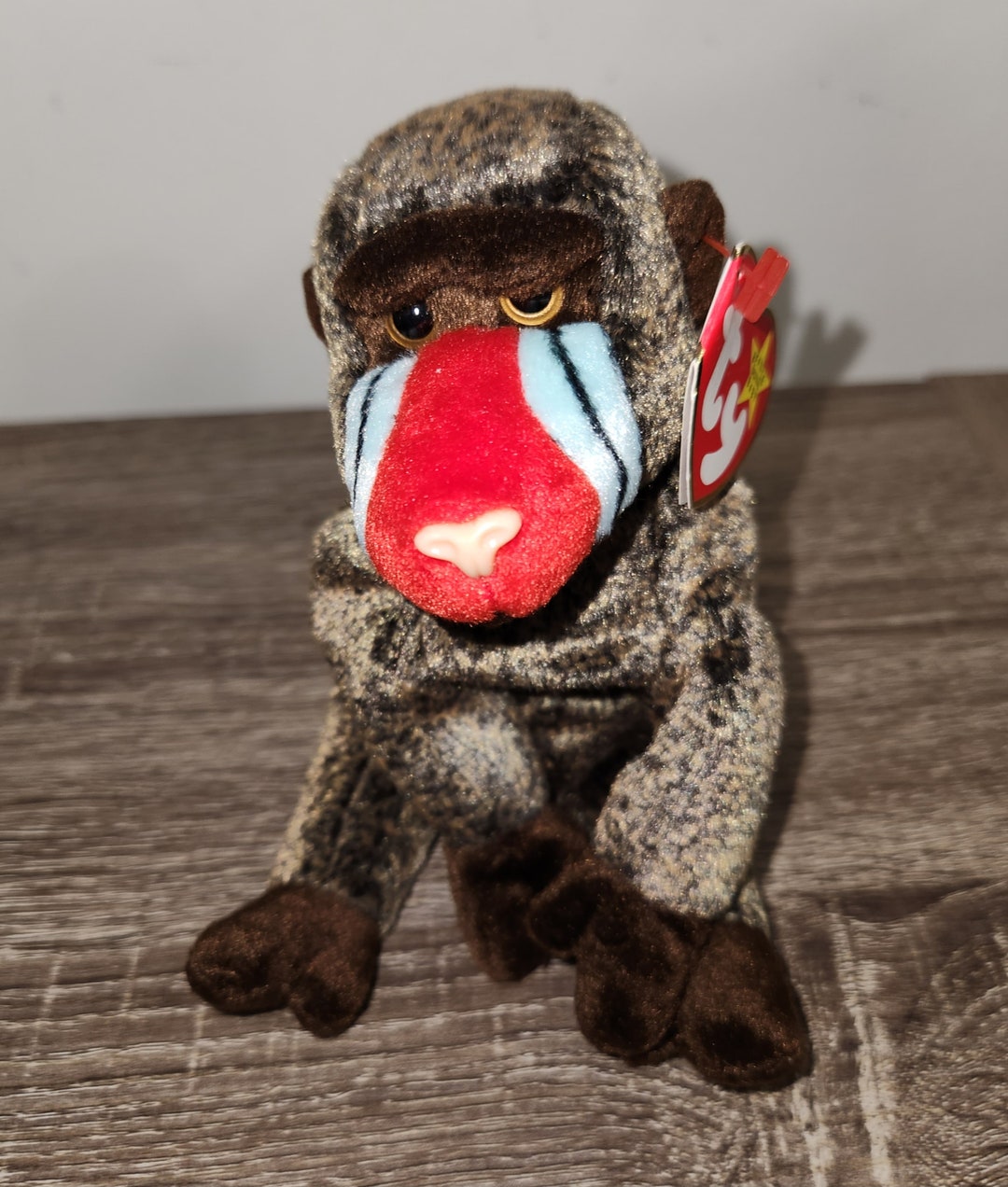 Ty Beanie Baby "cheeks" the Baboon - Etsy