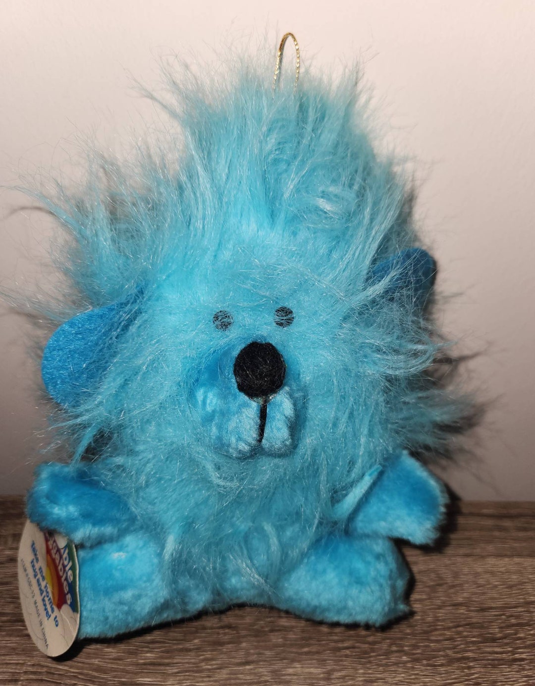 1983 Plush Furry Mane Dog Basset Hound Floppy Ear Loveable Huggables ...