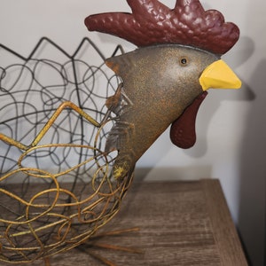 Adorable Metal Wire Standing Rooster/chicken - Etsy