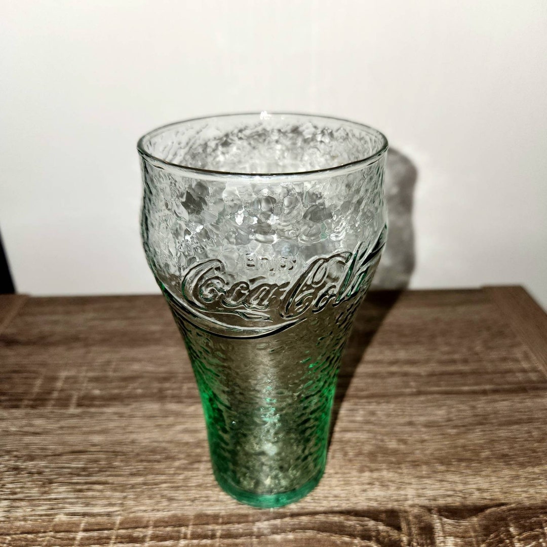 Coca-cola Coke Green Tinted Glass Tumbler - Etsy
