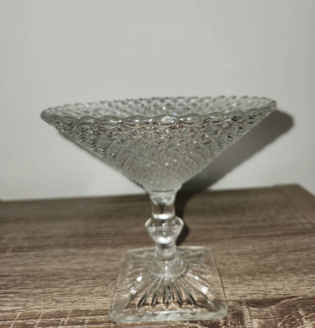 Miss America Footed Compote Clear Depression Glass by Anchor Hocking - Etsy