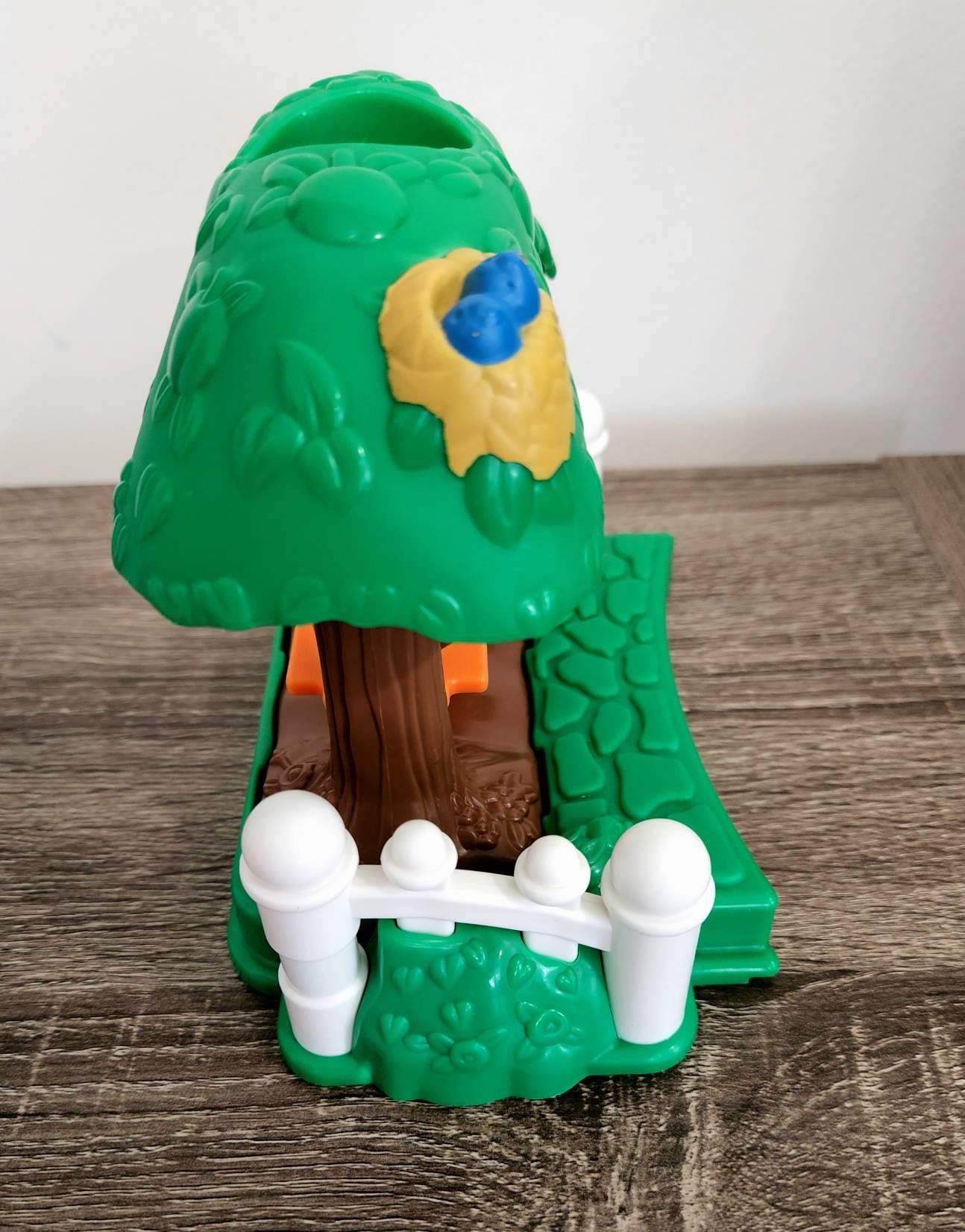 Little People Tree Swing W/white Fence and Bird Nest - Etsy