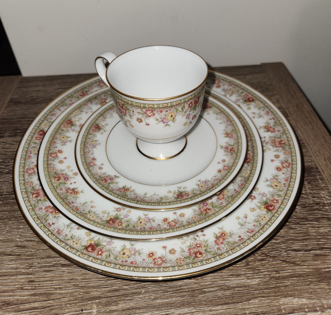 Set of 4 Noritake Ireland "morning Jewel" 2767 Dinnerware Set - Etsy