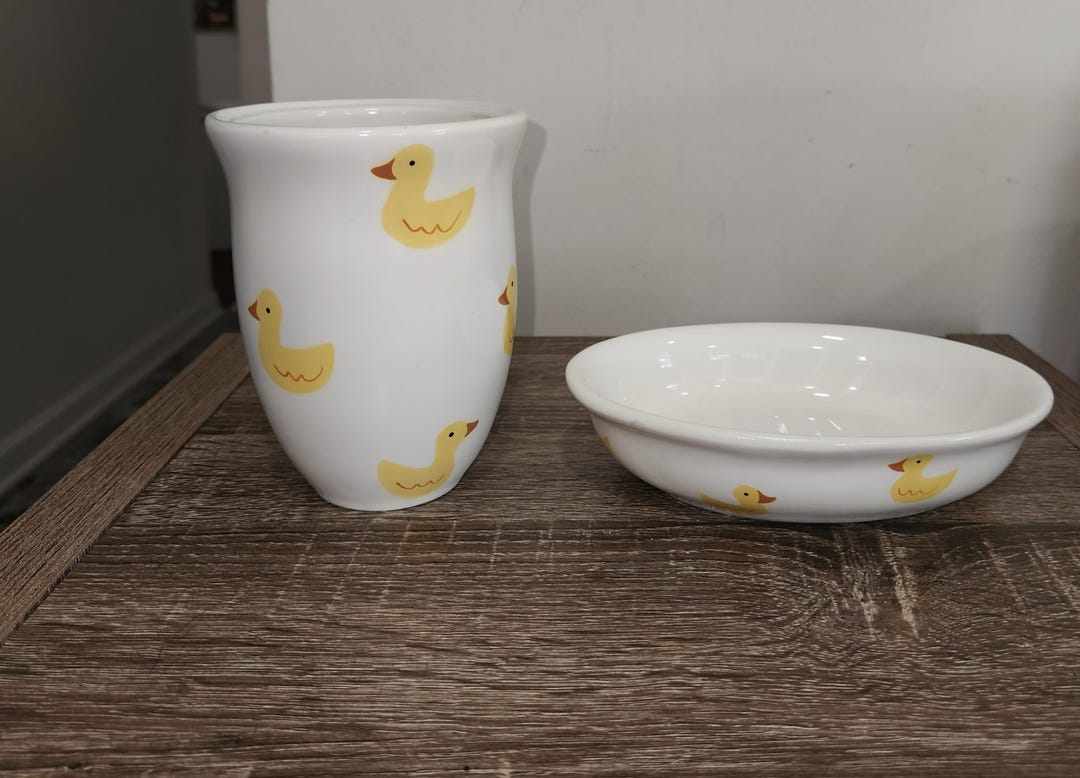 Vintage Adorable Ducks Bathroom Set - Etsy